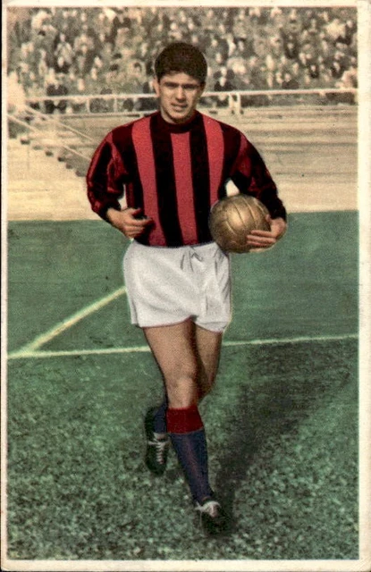 CARTOLINA CALCIO CALCIATORE Milan Maldini Nannina 1963 EUR 60,00 ...