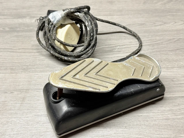 VINTAGE SINGER SEWING Machine Foot Pedal Control Cast Metal Industrial ...