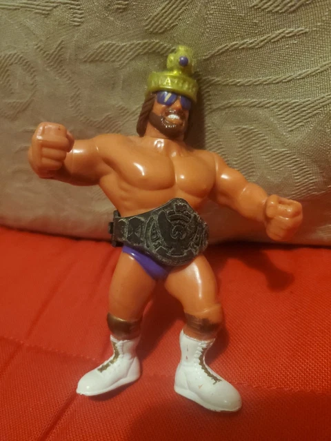 1991 WWF MACHO Man Variant King Randy Savage Wrestle Figure Hasbro ...