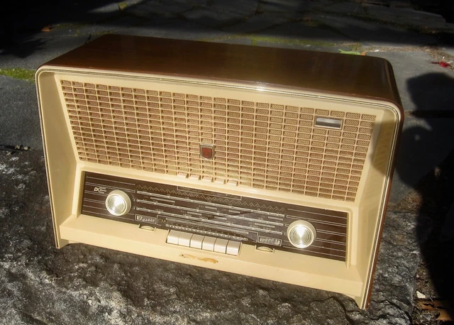 PHILIPS BI-AMPLI TUBE AM/FM/SW Radio - Model B5X88A/05 - working fine £ ...