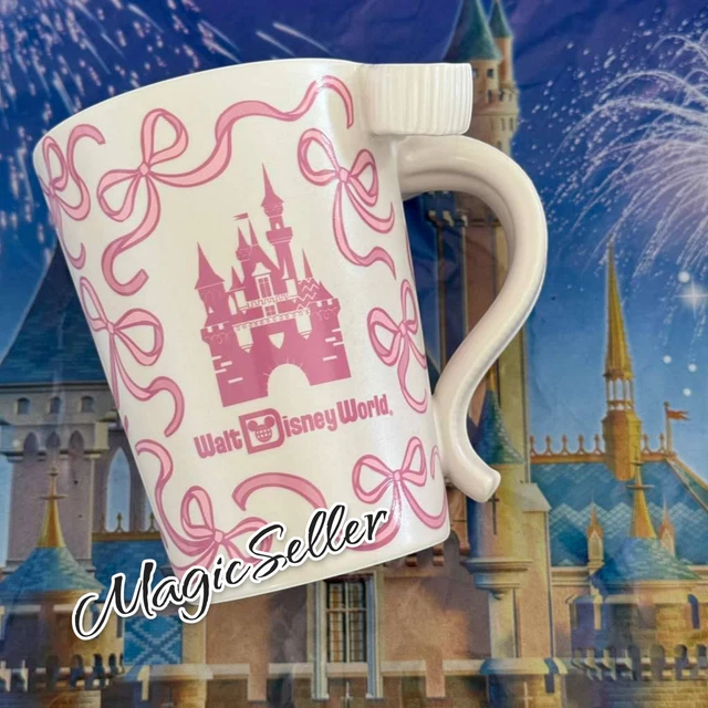 2026 WALT DISNEY World Parks Starbucks Pink Bow Ribbon Castle Ceramic ...
