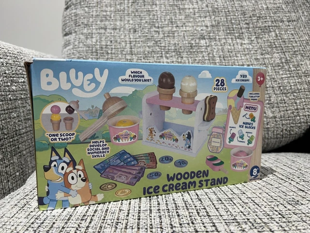 BLUEY BINGO ICE Cream Station Play Set Toy Stall Stand Icecream Shop ...
