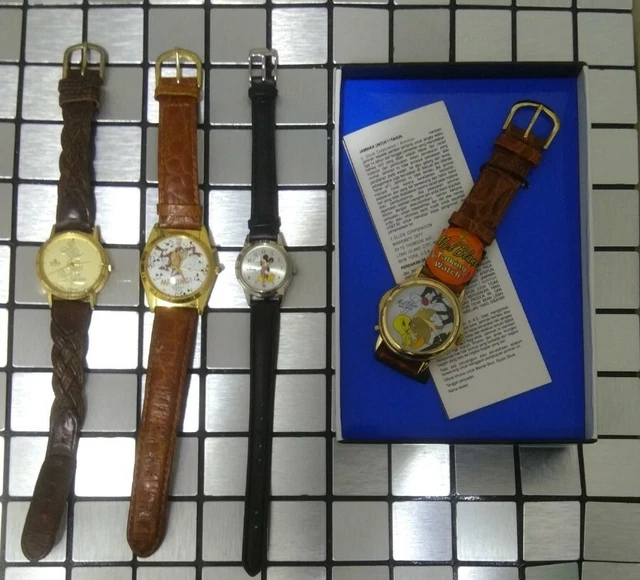 (LOT OF 4) mickey mouse Tasmanian Tweety bird looney tunes disney ...