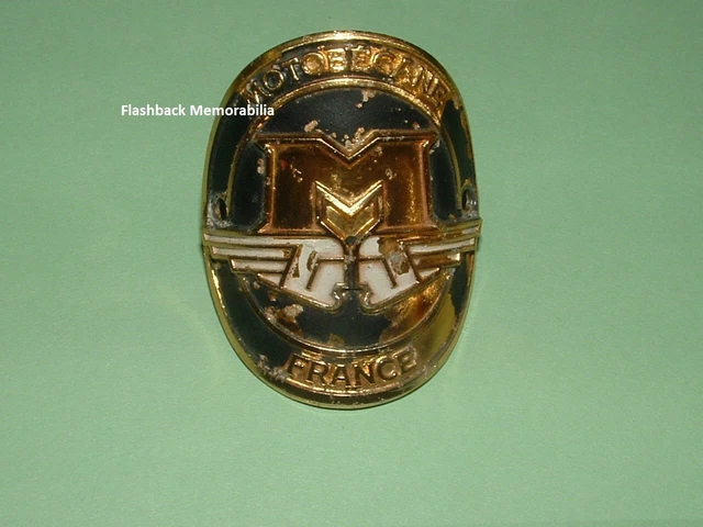 ORIGINAL 1960S -70'S MOTOBECANE Head Badge FRANCE BICYCLE Emblem VERY ...