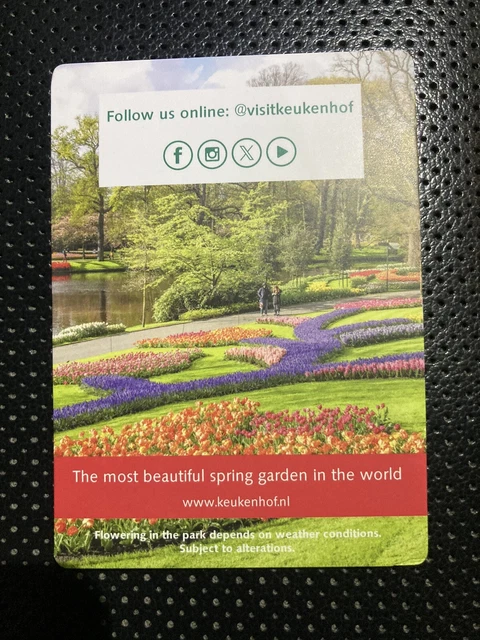 KEUKENHOF 2024 PARK Map English Language PREPARE FOR YOUR HOLIDAY!!! Brand New!! £5.00 - PicClick UK