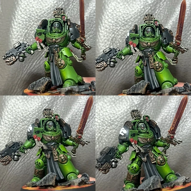 PRIMARIS TERMINATOR CAPTAIN Pro Painted Salamanders Chapter £98.44 ...