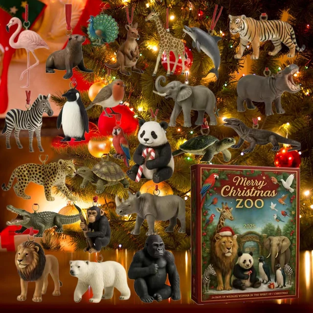 ZOO ADVENT CALENDARS 2025, Animal Advent Calendars 2025 with 24 ...