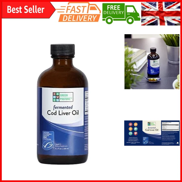 FERMENTED COD LIVER Oil 180ml for Children | Organic, Unflavored Liquid ...