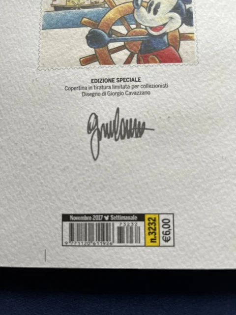 TOPOLINO N. 3232 VARIANT COVER CAVAZZANO 90 Anni Topolino , NUOVO DA EDICOLA! EUR 1,00 - PicClick IT