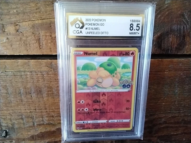 POKEMON CARDS PROMO Holo numel 013/078 unpeeled ditto graded slab card ...