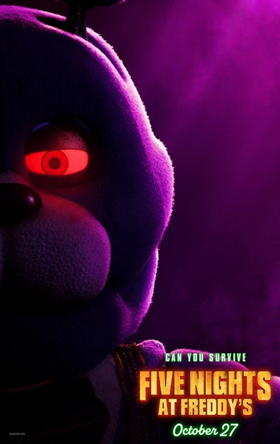 FIVE NIGHTS AT FREDDY'S - Affiche de Cinéma - Poster du Film - Halloween EUR 24,90 - PicClick FR