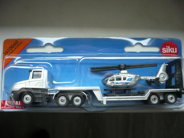 SIKU 1610 TIEFLADER mit HUBSCHRAUBER "SUPER SERIE" NEU OVP--Tschechien EUR 12,00 - PicClick DE
