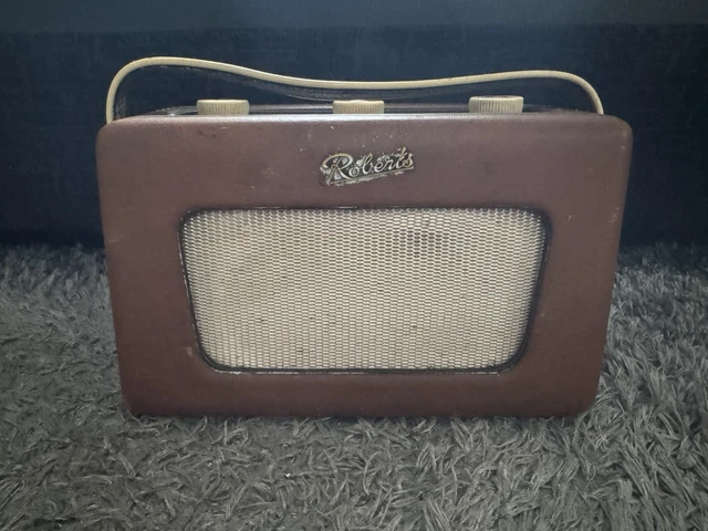 VINTAGE ROBERTS R300 Transistor Radio 1960s Brown Spares Repairs £19.99 ...
