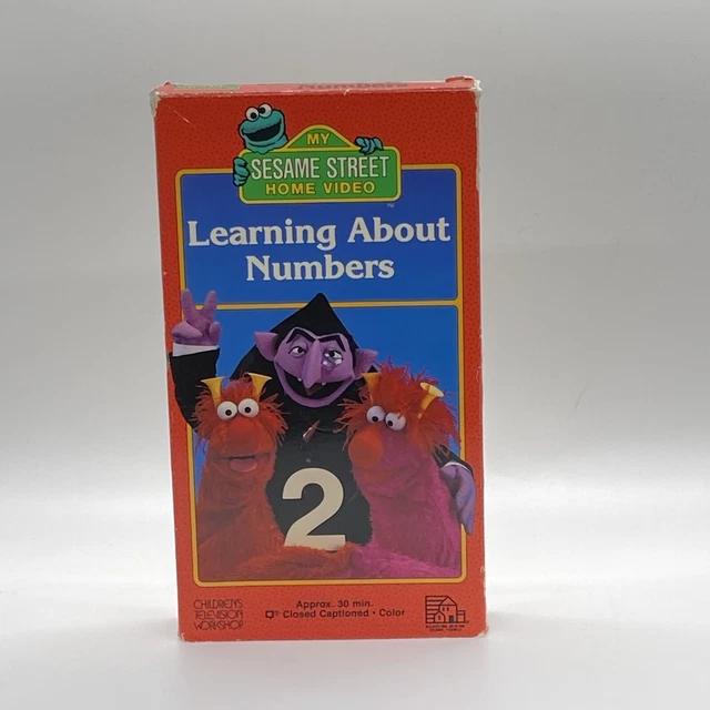 MY SESAME STREET Home Video Learning About Numbers VHS Tape 1986 Jim ...