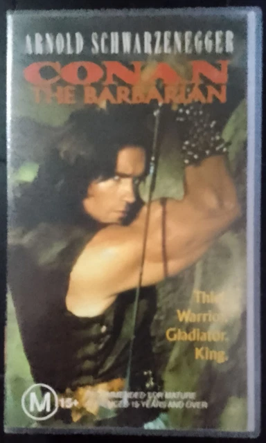 CONAN THE BARBARIAN VHS Scharzenegger James Earl Jones PAL video 2000 ...