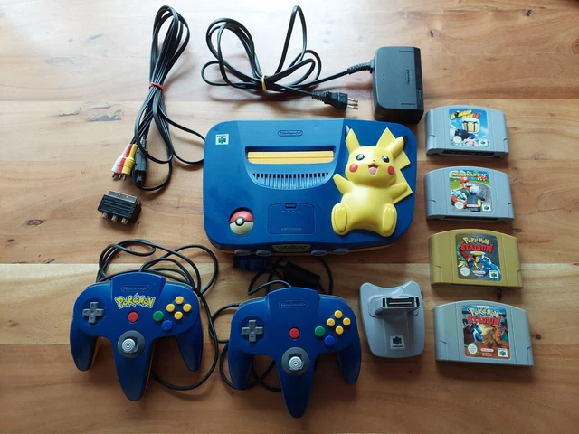 NINTENDO 64 KONSOLE Pokemon Design Pikachu + Controller + Spiele EUR ...