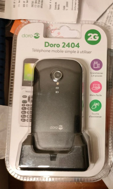 DORO 2404 - Téléphone Portable simplifié 2G à Clapet - idéal Senior ...