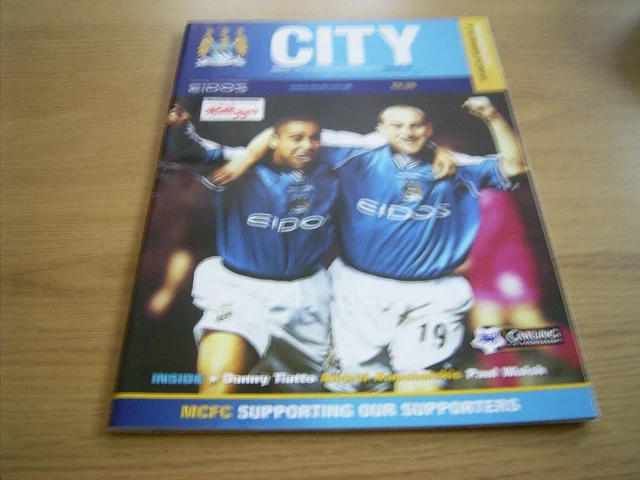 MANCHESTER CITY V Tottenham Hotspur Premier 2000-01 £1.70 - PicClick UK