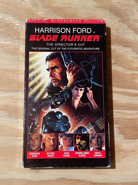 BLADE RUNNER THE Directors Cut VHS 1999 Harrison Ford Rutger Hauer ...