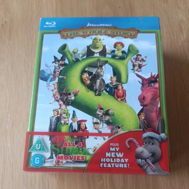 BLU RAYSHREK 1-4 - Complete Collection Box Set Blu-ray 2010 The Whole ...