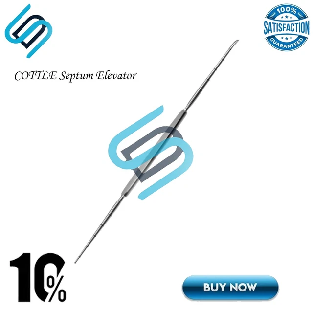 COTTLE SEPTUM ELEVATOR, 9", Double Ended, Blunt/Sharp 4.5 mm Wide ...