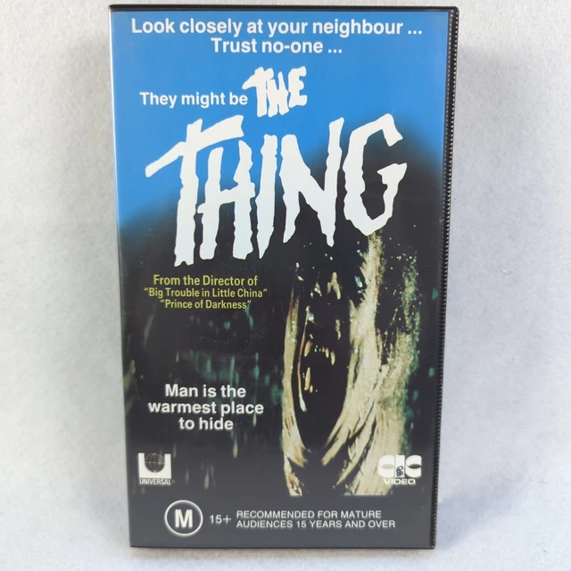 THE THING (1982) - 1992 Australian VHS Tape / John Carpenter, CIC Video ...