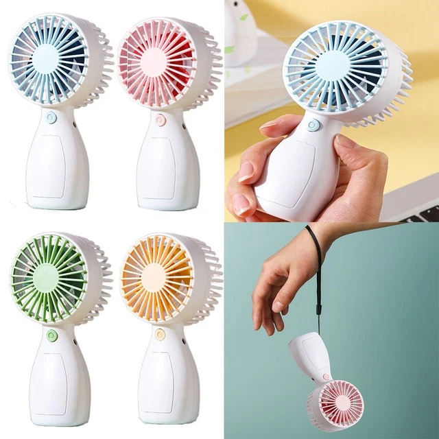 SILENT MINI FAN Portable Hand-held Fan Dormitory Office Desk Outdoor ...
