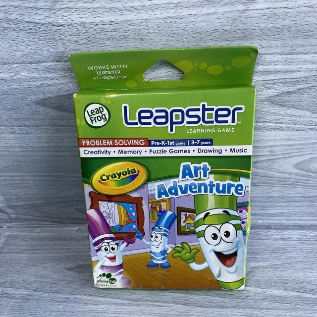 LEAPFROG LEAPSTER/LEAPSTER 2 Crayola Art Adventure Kids Educational ...
