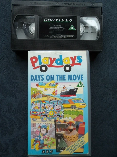 PLAYDAYS DAYS ON The Move VHS Video 1992 BBC Retro Why Bird Peggy Patch ...
