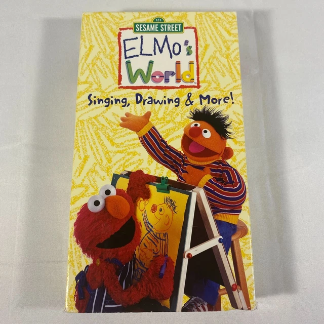 SESAME STREET ELMO'S World: Singing, Drawing & More! VHS - Tested and ...