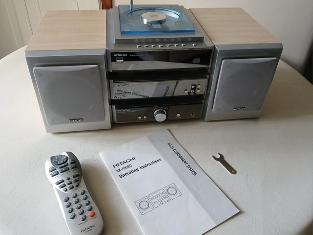 HITACHI AX-M68D HI-FI Component System: CD Player, Radio, Amplifier and ...