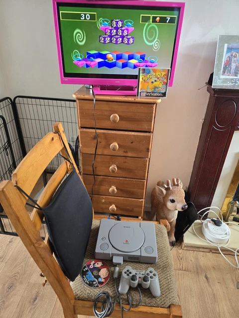 SONY PLAYSTATION 1 Original Console PS1 Bundle Setup 10 Games Tested ...