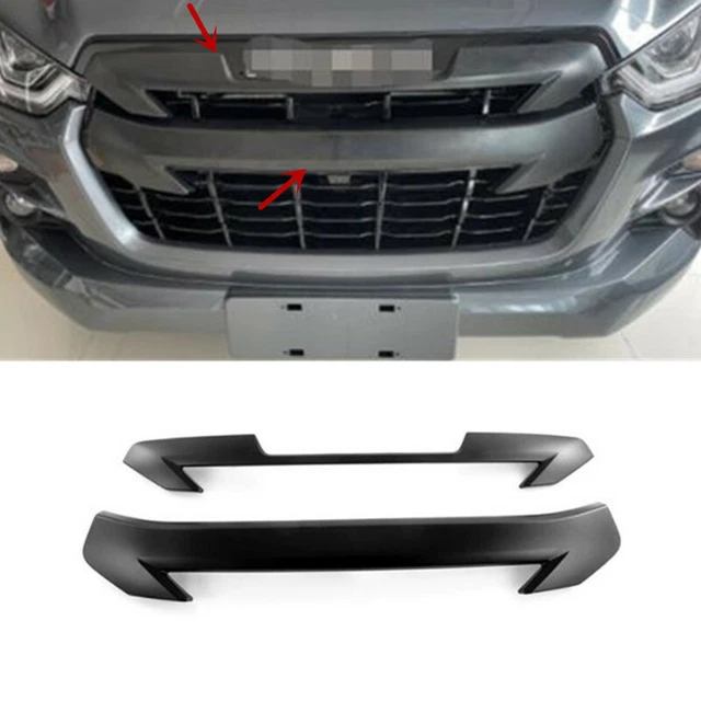 FOR ISUZU D-MAX DMAX Ute 2021-2023 Matte Black Front Grille Grill Cover ...