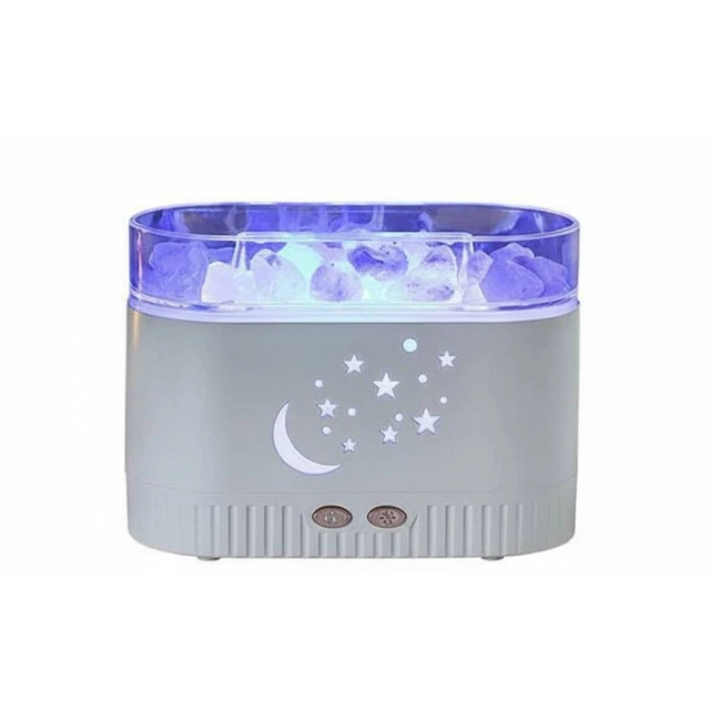 CRYSTAL MINERAL LAMP Humidifier Adjustable Brightness for Desk, Office ...