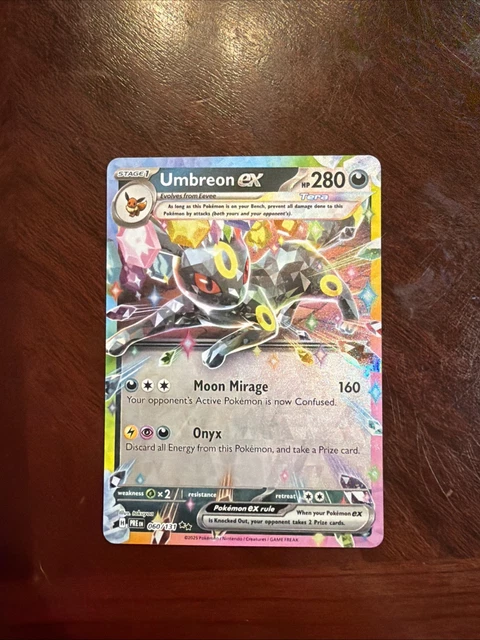 UMBREON EX 060/131 Double Rare SV Prismatic Evolutions Holo Card $8.20 ...