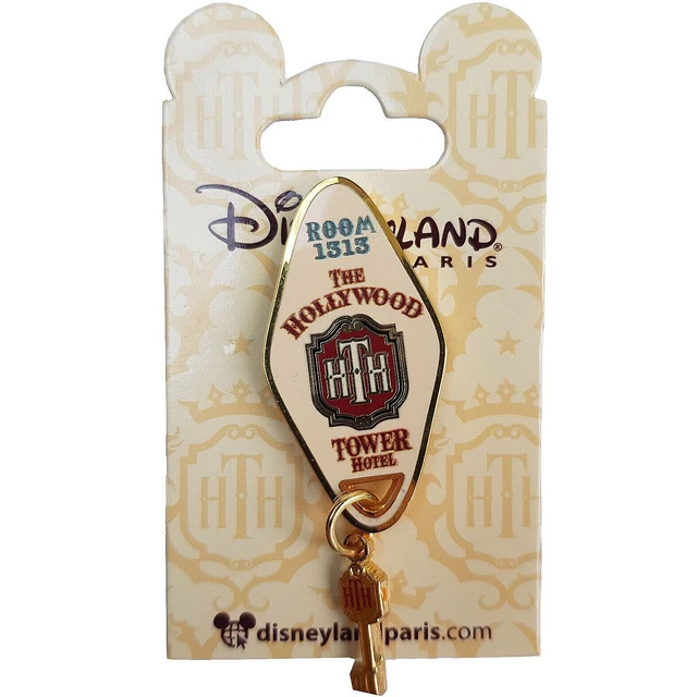 DISNEYLAND PARIS ROOM Key Tower Of Terror Pin Trading Badge Disney ...