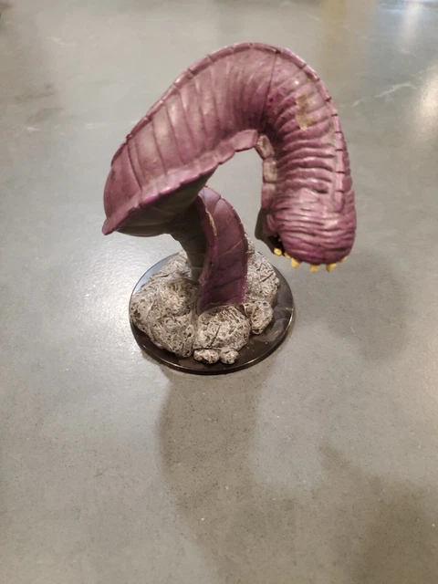 PURPLE WORM #21 War of the Dragon Queen D&D Miniature NO CARD Dungeons ...