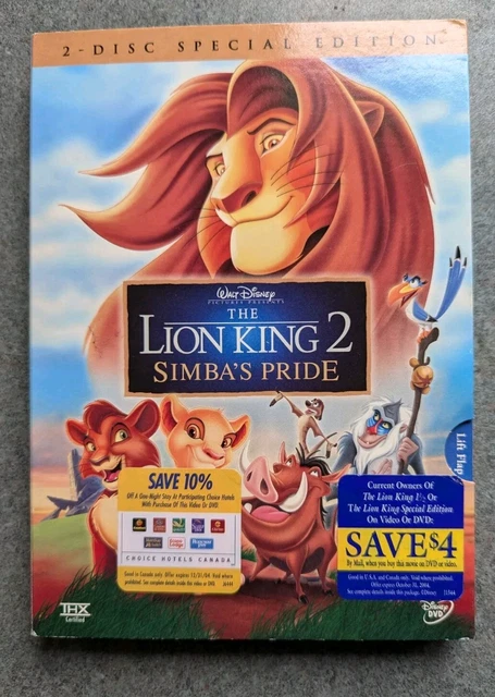 THE LION KING 2 Simba's Pride 2-Disc Special Edition DVD Walt Disney Movie £6.72 - PicClick UK