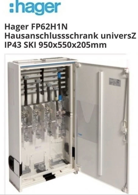 HAGER HAUSANSCHLUSSSCHRANK FP62H1N EUR 950,00 - PicClick DE