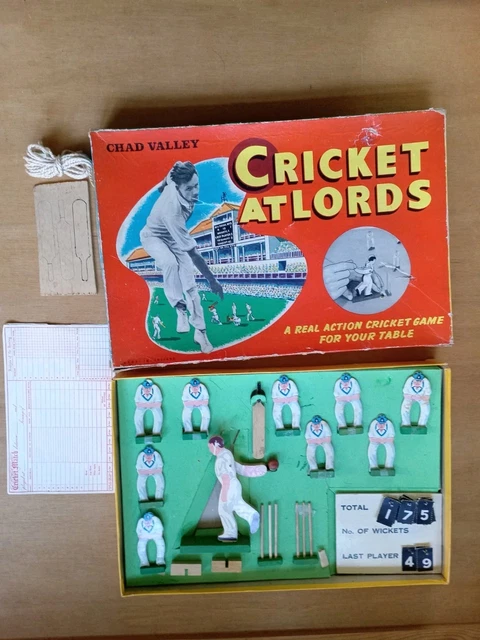 COMPLETE VINTAGE 1960S Chad Valley Cricket At Lord's Table Board Game £ ...