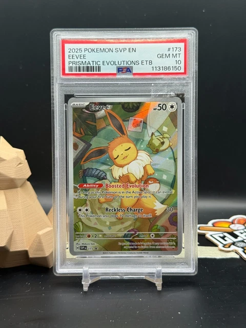 EEVEE 2025 POKEMON SVP EN Prismatic Evolutions ETB PSA 10 (CBR) $142.98 ...