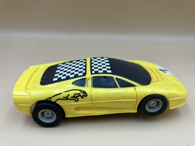 MICRO SCALEXTRIC JAGUAR racing car scale 1/64 12 volt motor £12.00 ...