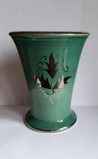 WEDGWOOD ART DECO Era Alfred Powell Silver Lustre Vase - 1930's £39.99 ...