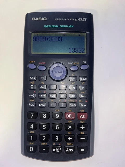 CASIO FX-83ES SCIENTIFIC Calculator (Without Cover) £2.49 - PicClick UK