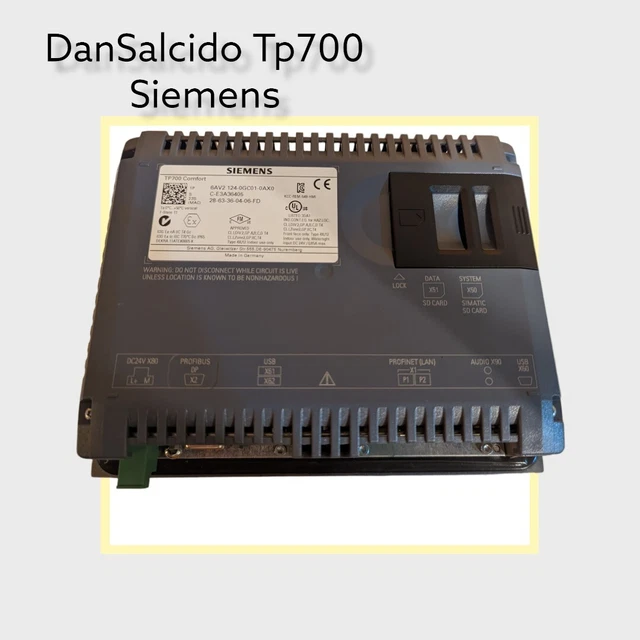 SIEMENS SIMATIC HMI TP700 Comfort Panel 6AV2 124 0GC01 0AX0 TP 700 ...