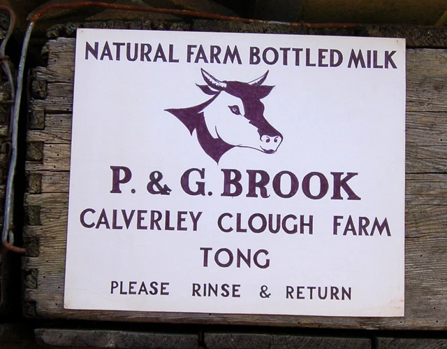 (MILK BOTTLE) ORIGINAL one-off Co-op artwork : Brook (Calverley Clough ...