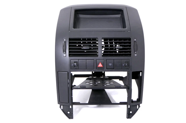POLO 9N CENTER Console Bezel Around Radio Black 6Q0858069AC -- NO ...