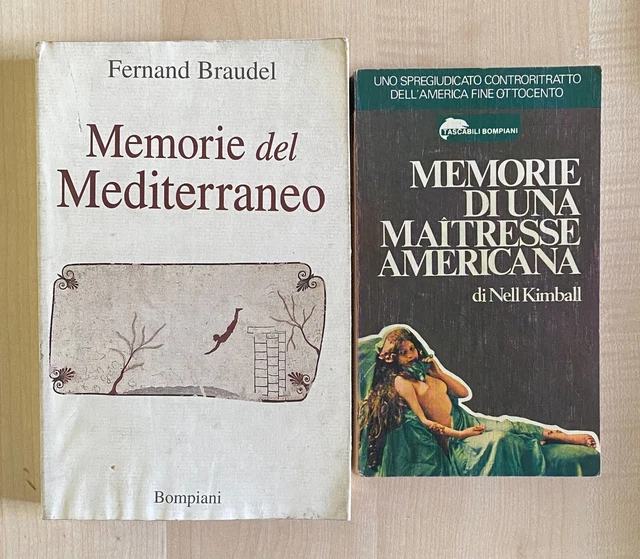 LOTTO: MEMORIE DI Fernand Braudel & Nell Kimball. 2 VOLUMI EUR 9,00 ...