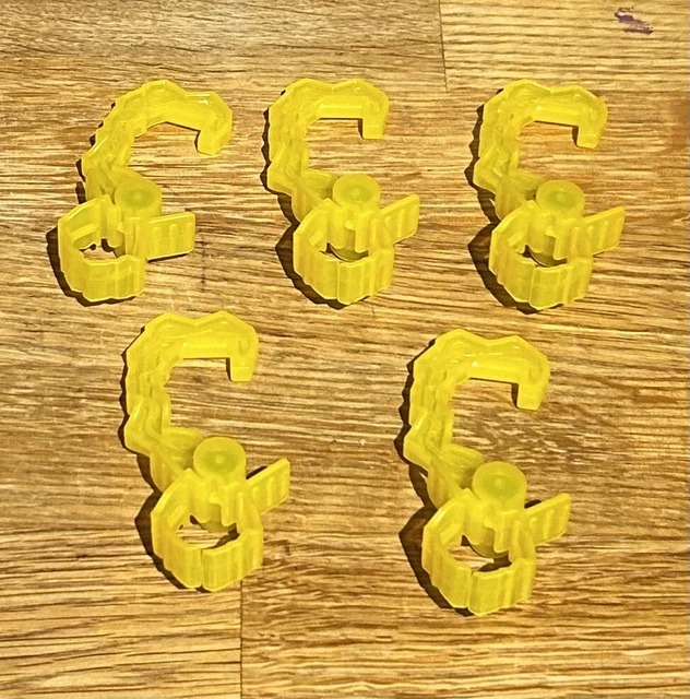 PAW PATROL MIGHTY Lookout Tower X5 Yellow Zip Line Clips Genuine ...