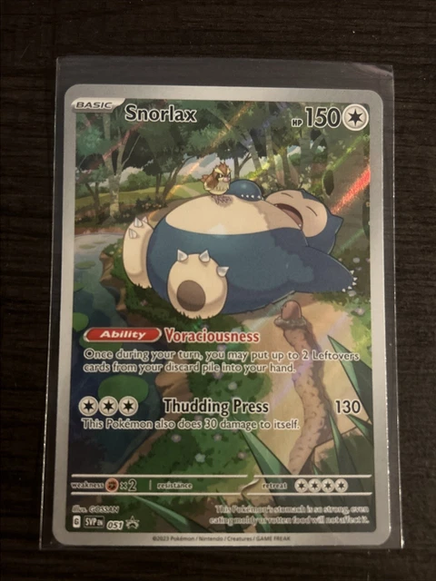 SNORLAX SVP 051 2023 Pokémon TCG Scarlet & Violet 151 Black Star Promo Trainer £22.17 - PicClick UK